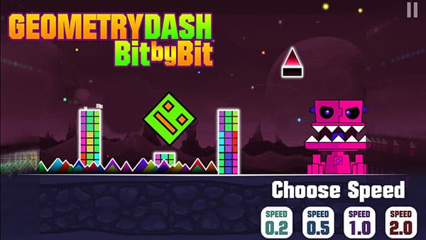 Geometry Dash Bit by Bit Game - Play at RoundGames