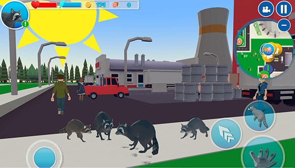 Raccoon Adventure: City Simulator 3D Game - Play Now