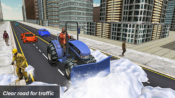 Grand Snow Clean Road: Driving Simulator Game Online