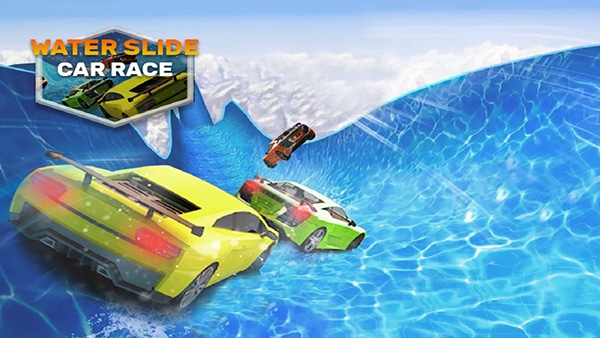 Water Slide Car Stunt Racing Game - Play at RoundGames