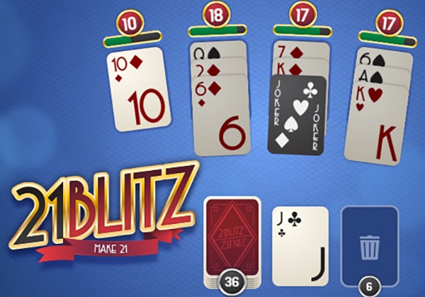 21 Blitz Game - Play Online at RoundGames
