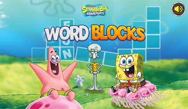 Spongebob Word Blocks Game - Play Online at RoundGames