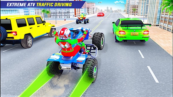 Quad Bike Traffic Racing Mania Game - Play Online Now