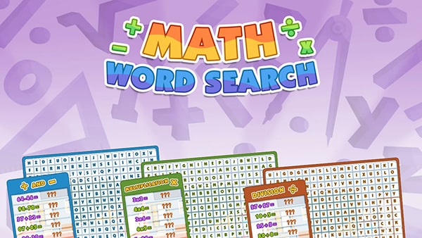 Math Word Search Game - Play Online at RoundGames