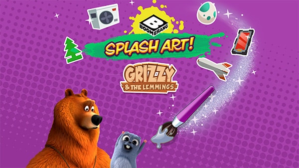 Grizzy and the Lemmings: Splash Art Game at RoundGames