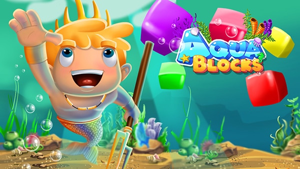 Aqua Blocks Game 🕹️ Play Online Now at RoundGames