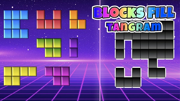 Blocks Fill Tangram Game - Play Online at RoundGames