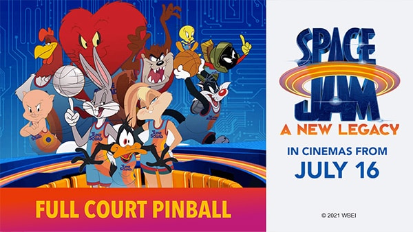 Space Jam: Full Court Pinball Game - Play at RoundGames