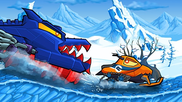 Car Eats Car: Winter Adventure Game - Play Online