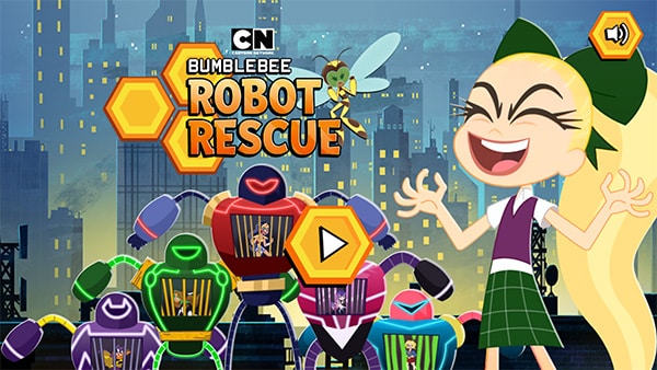 Bumblebee Robot Rescue Game - Play at RoundGames