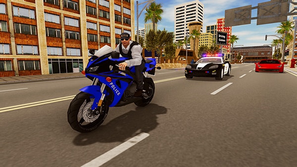 Police Chase Motorbike Driver Game - Play at RoundGames