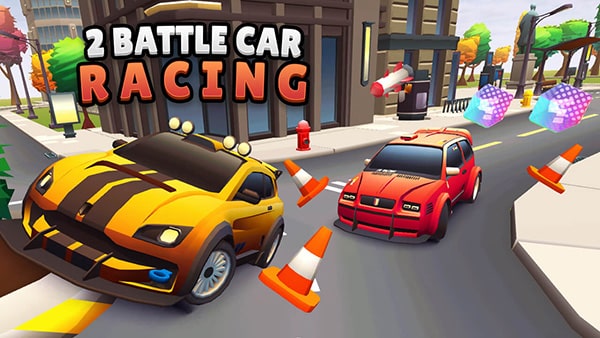 2 Player: Battle Car Racing Game - Play at RoundGames