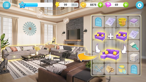 Dream Home: Merge and Design Game - Play Online