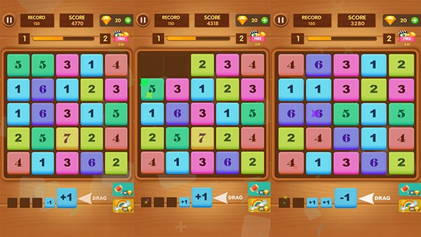 Merge Block Raising Game - Play Online at RoundGames