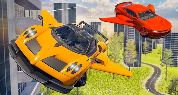 Real Sports Flying Car Game - Play Online at RoundGames