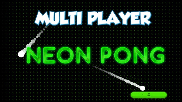 Neon Pong Multiplayer Game - Play Online at RoundGames