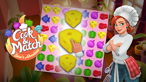 Cook and Match: Sara's Adventure Game - Play Online