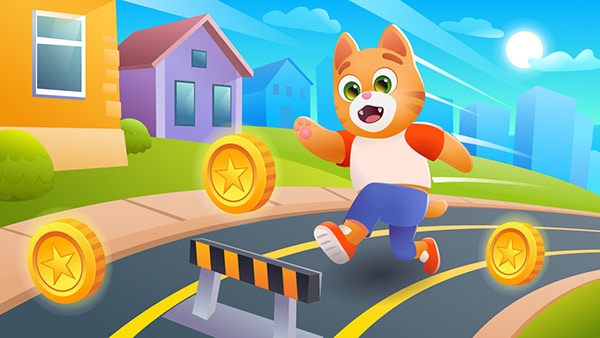 Cat Runner Game - Play Online at RoundGames