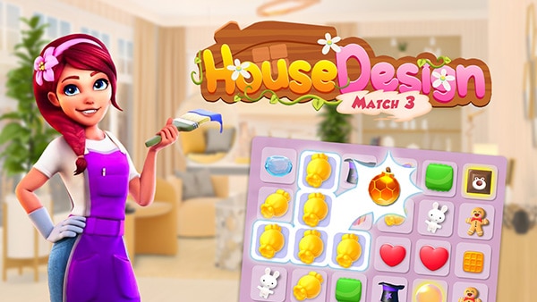 House Design: Match 3 Game - Play at RoundGames