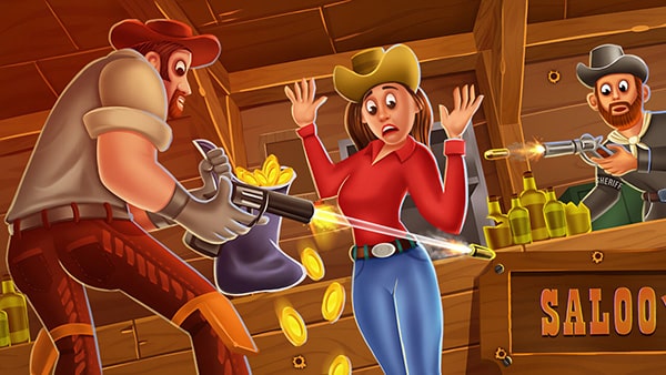 Saloon Robbery Game - Play Online at RoundGames