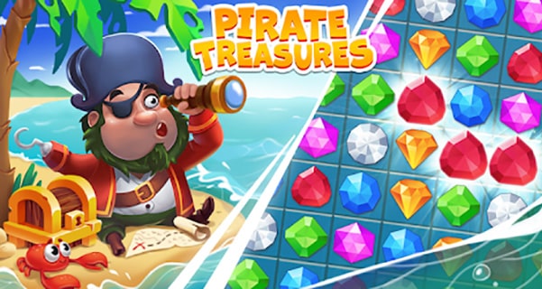 Pirate Treasures: Jewel and Gems Game - Play Online