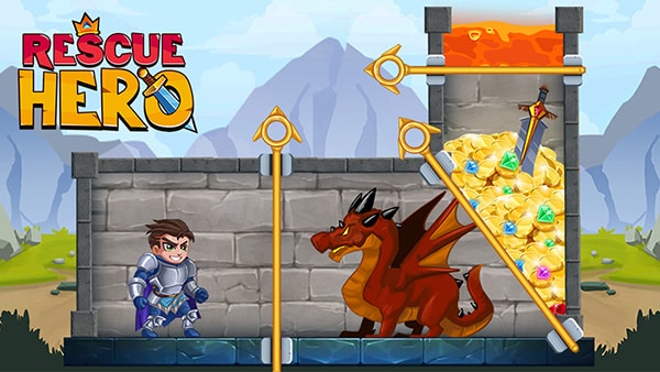 Rescue Hero: Pull the Pin Game - Play at RoundGames