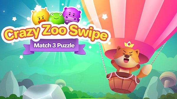 Crazy Zoo Swipe Game 🕹️ Play Online Now