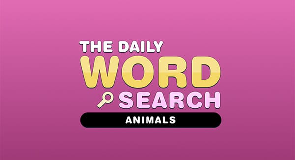Daily Word Search: Animals Game - Play at RoundGames