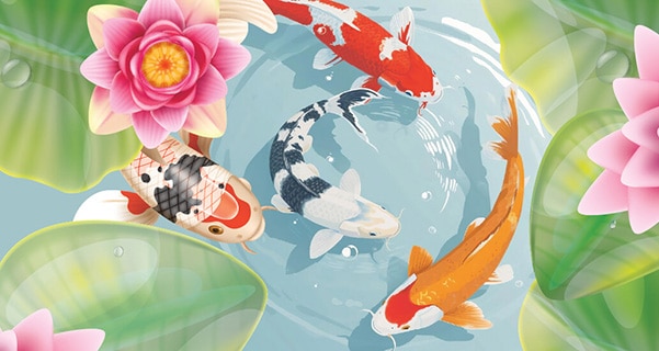 Koi Fish Pond: Idle Merge Game 🕹️ Play Online Now at RoundGames