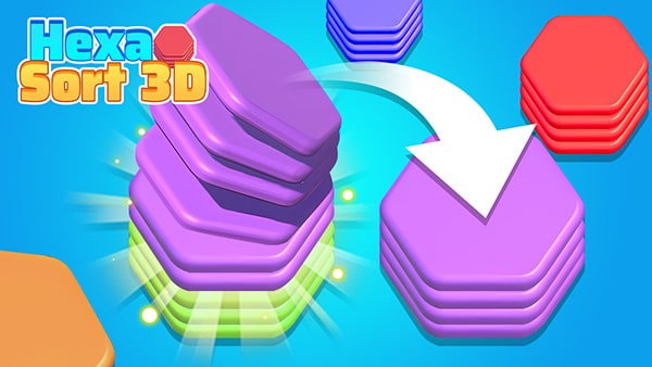 Hexa Sort 3D Game 🕹️ Play Online Now at RoundGames