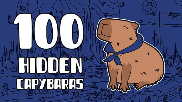 100 Hidden Capybaras Game - Play at RoundGames
