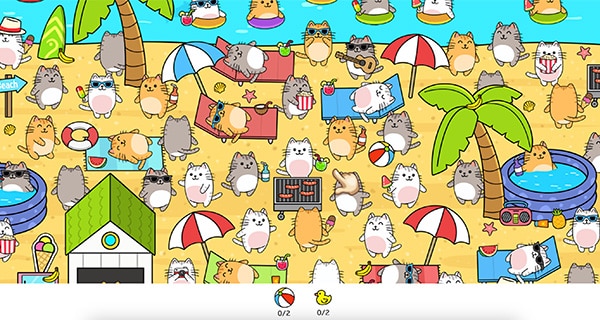 Spot The Cat Game 🕹️ Play Online Now at RoundGames