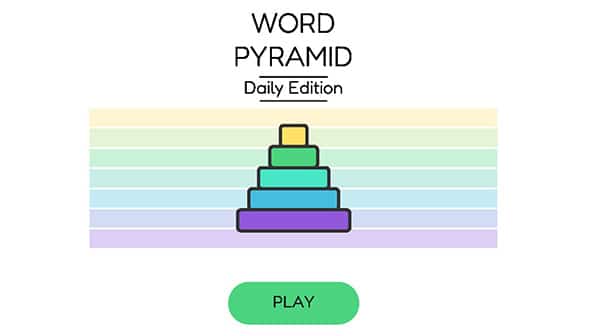 Daily Word Pyramid Game 🕹️ Play Online Now at RoundGames