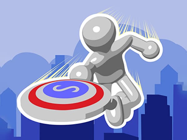 Mr Disc: Slingshot Strike Game - Play at RoundGames
