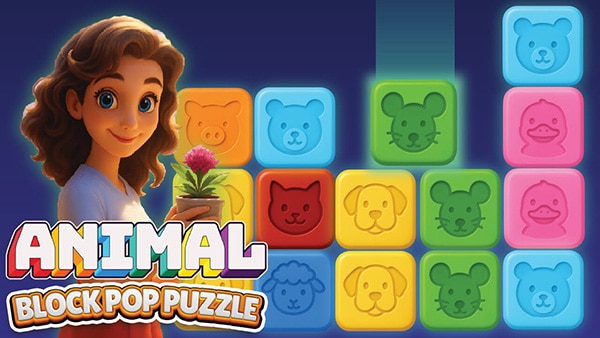 Animal Block Pop Puzzle Game 🕹️ Play Online Now