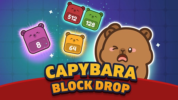 Capybara Block Drop Game 🕹️ Play Online Now at RoundGames
