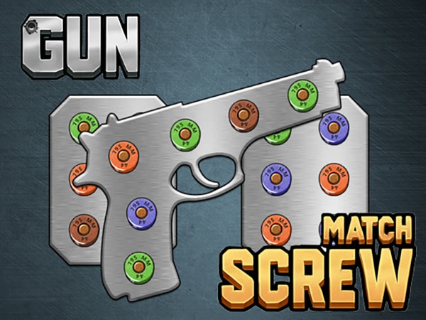 Gun Match Screw Game 🕹️ Play Online Now