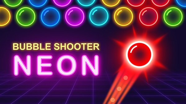 Bubble Shooter Neon Game 🕹️ Play Online Now