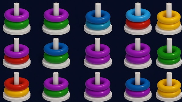 Color Hoop Sort Game 🕹️ Play Online at RoundGames