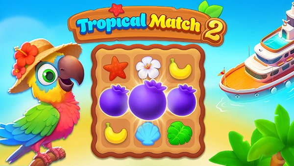 Tropical Match 2 Game 🕹️ Play Online at RoundGames