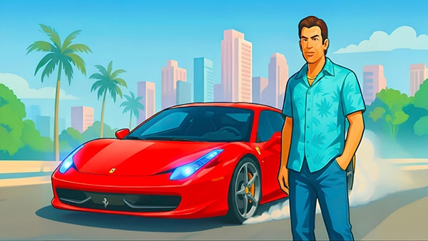 Vice City Driver Game 🕹️ Play Online at RoundGames