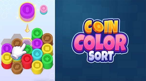 Coin Color Sort Game 🕹️ Play Online at RoundGames