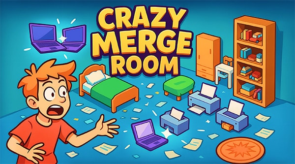 Crazy Merge Room Game 🕹️ Play Online Now