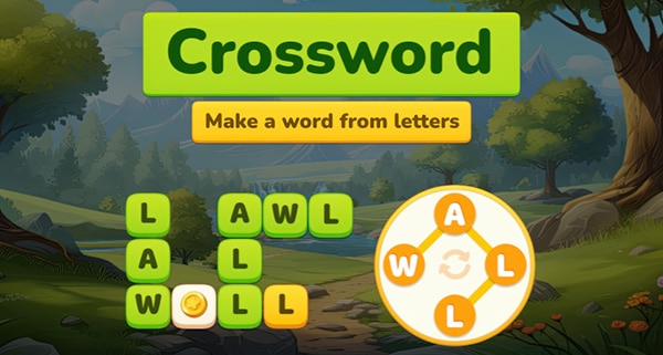 Crossword: Make a Word From Letters Game Online