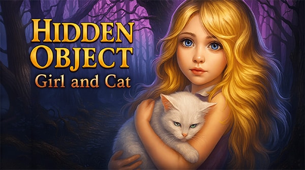 Hidden Object: Girl and Cat Game 🕹️ Play Online Now