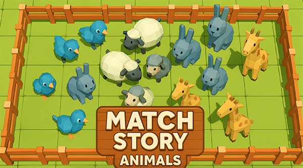 Match Story: Animals Game 🕹️ Play Online Now