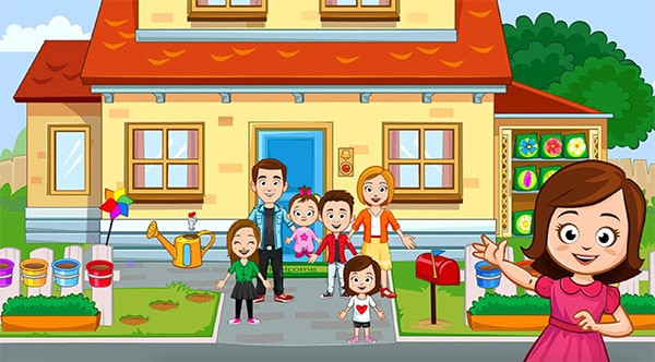 My Town Home: Family Playhouse Game 🕹️ Play Now