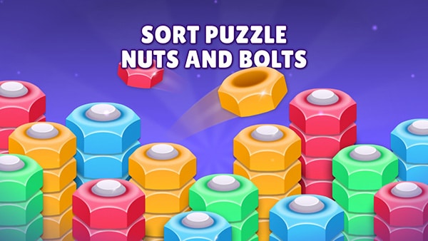 Sort Puzzle: Nuts and Bolts Game 🕹️ Play Online Now