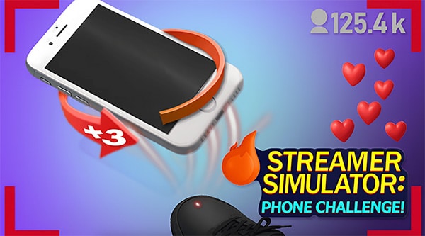 Streamer Simulator: Phone Challenge Game 🕹️ Play Now
