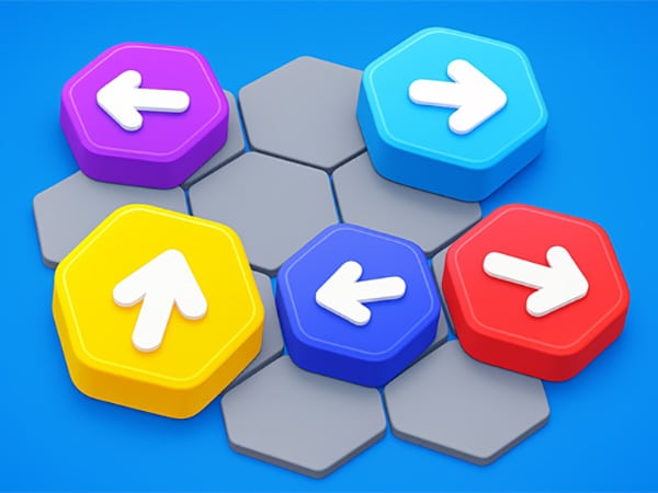 Hexa Tap Away Game 🕹️ Play Online at RoundGames